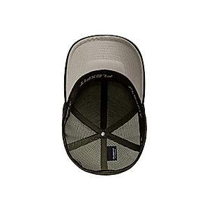 Flexfit Melange Unipanel Trucker Cap, X-Large-XX-Large, Olive