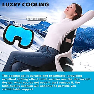 NNAA Ergonomic Chair Pad Office Cushion U-Shape Seat Cushion Travel Breathable Seat Cushion Orthopedic Memory Foam U Seat Massage Chair Cushion