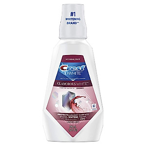 Crest 3D White Multi-Care Whitening Rinse, Glamorous White, Fresh M...