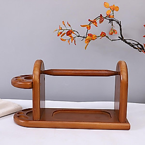 RoseFlower Wooden Yarn Holder Dispenser for Crocheting, Yarn Ball Holder for Knitting, Wood Yarn Holder,Thread Holder,Knitting Embroidery Accessory Gift, Yarn Spindle Dispenser Accessories#1