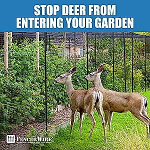 Fencer Wire 7 ft. x 100 ft. Garden & Plant Protective Netting with 3/4" Mesh, Reusable & Doesn't Tangle, Protection Against Bird, Deer and Other Animals, Multiple Choices Available (c. Heavy Duty)