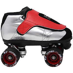 VNLA Junior SLVR Jam Skates for Men and Women - Indoor Unisex Quad Roller Skates, Men 6 / Women 8