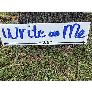 Yard Signs Pkg of 10 White Signs 6''x24'' & 10 Metal Stake H-Frame 9''x12'' for Garage Sale, for Rent, Open House, Estate Sale, Now Hiring, or Political Lawn Signs, Yard Signs (10Sign6x24&10Stake12)