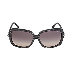 Tom Ford Square FT0323 Paloma Sunglasses TF323 (Gray Gradient, 05B Black/Gray)