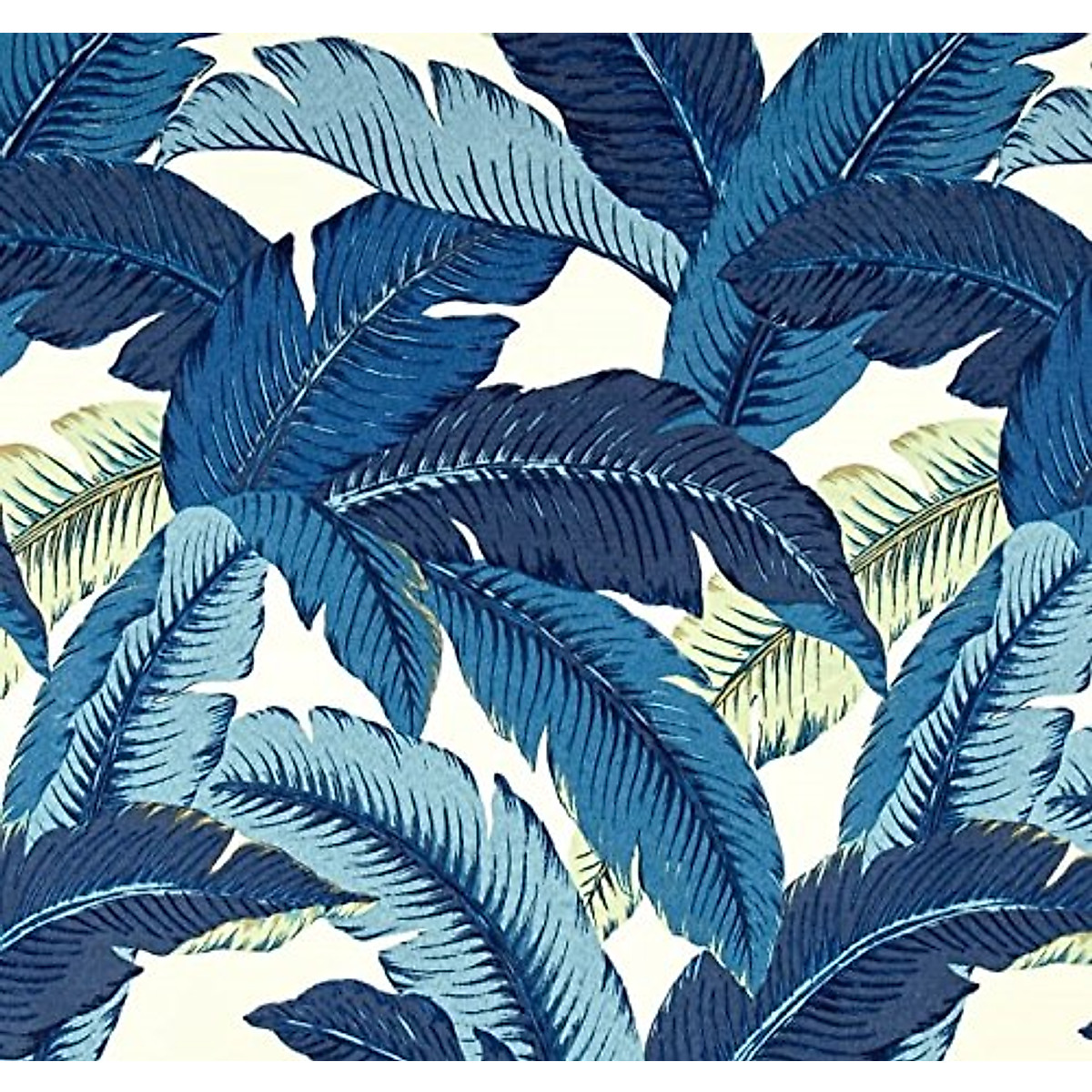 RSH Décor Indoor Outdoor Decorative 3 Piece Love Seat Settee & 2 Chair Wicker Cushion Set (Standard ~ 2-19”x19” & 41”x19”, Swaying Palm Blue Escape)