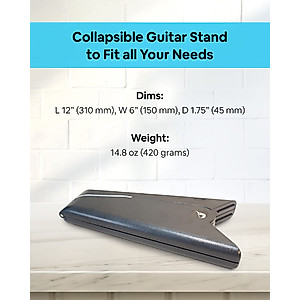 Journey Instruments Collapsible Guitar Stand – JTZJ002 Lightweight Stand for Guitars – Folding ABS Guitar Stand Fitting Any Size Guitars