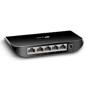TP-LINK TL-SG1005D 10/100/1000Mbps 5-Port Gigabit Desktop Switch, 10Gbps Capacity(Renewed).