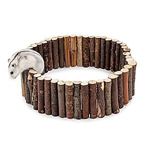 Niteangel Hamster Suspension Bridge Toy - Long Climbing Wooden Ladder for Hamsters Mice Mouse Gerbils Sugar Glider Rat and Other Small Animals (25.6L x 2.8W)