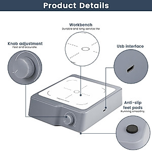 HYCC Mini Magnetic Stirrer with Magnetic Stirring bar and Magnetic Stir Bar Retriever, 2000 RPM, max. Capacity: 2000ml
