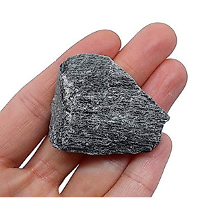 6PK Raw Hornblende, Amphibole Mineral Specimens - Approx. 1" - Geologist Selected & Hand Processed - Great for Science Classrooms - Class Pack - Eisco Labs