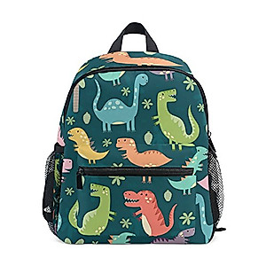 ALAZA Cute Kid's Back Pack Funny Dinosaur Todder Backpack lightweight Preschool Kindergarten Book Bag Practical and Durable Daycare Bag for Travel,Toys