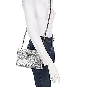 Kurt Geiger London Glitter Medium Kensington Crossbody Silver One Size