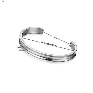 YOYONY Women's Bracelets,Stainless Steel Inspirational Keep funking going Bracelet,Gifts For Her.