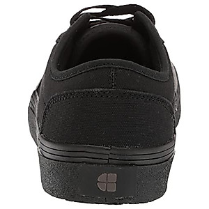 Shoes for Crews Merlin, Men's, Women's, Unisex Slip Resistant Canvas Work Shoes, Water Resistant, Black, Men's 9.5 / Women's 11