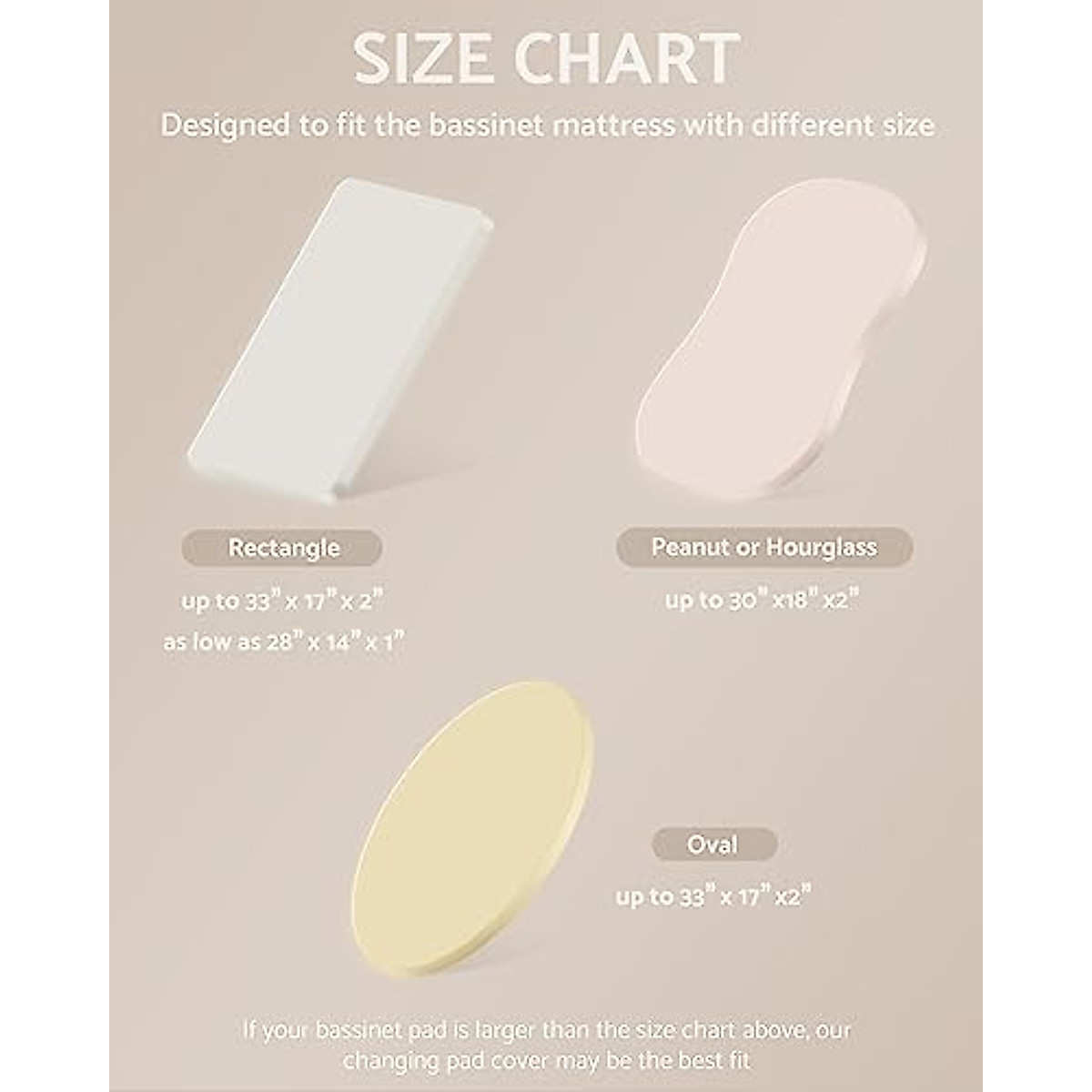Muslin Bassinet Sheet for Baby Boy, Girl and Unisex, Ultra Soft Bedside Bassinet Sheets Fitted for Oval, Rectangle and Hourglass Mattress Pad, 2 Pack (Retro Yellow&Beige)