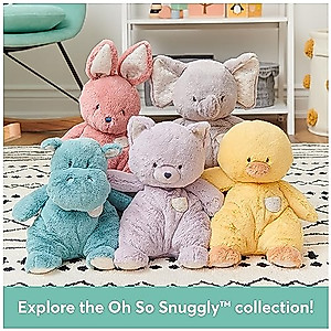 GUND Baby Oh So Snuggly Hippo Large Plush Stuffed Animal for Babies and Infants, Teal, 12.5”