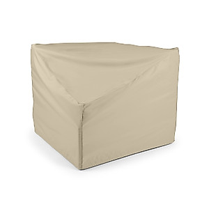 Covermates Outdoor Corner Sectional Chair Cover - Water Resistant Polyester, Drawcord Hem, Mesh Vents, Seating and Chair Covers, 34W x 34D x 30H, Khaki