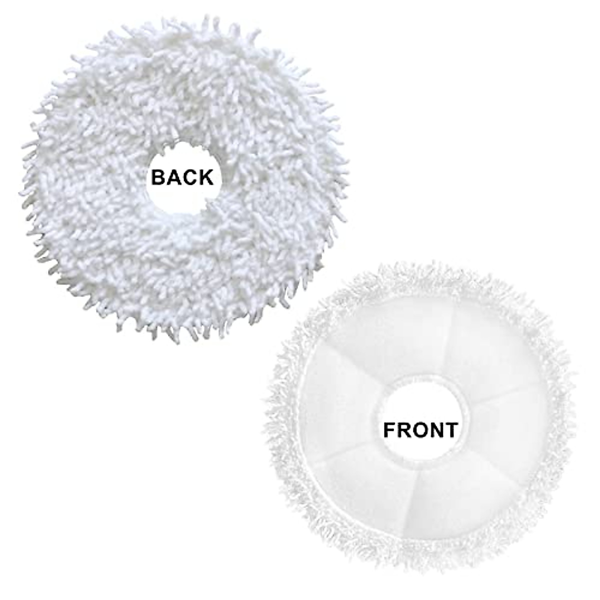 VideoPUP 6pcs Replacement Mop Pads Washable Reusable Mop Cloth Compatible with ECOVACS DEEBOT X1 Omni/ X1 Turbo Sweeper Vacuum Cleaner