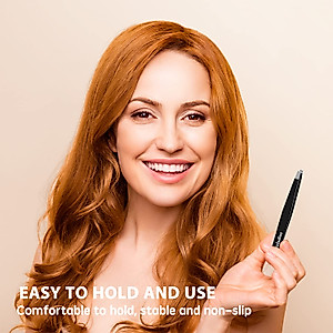 Tweezers Set for Women and Men, Professional Precision Tweezers for Eyebrows, Pointed and Slant Tweezers for Facial Hair, Splinter and Ingrown Hair Removal, Stainless Steel Tweezer Kit by Velodios