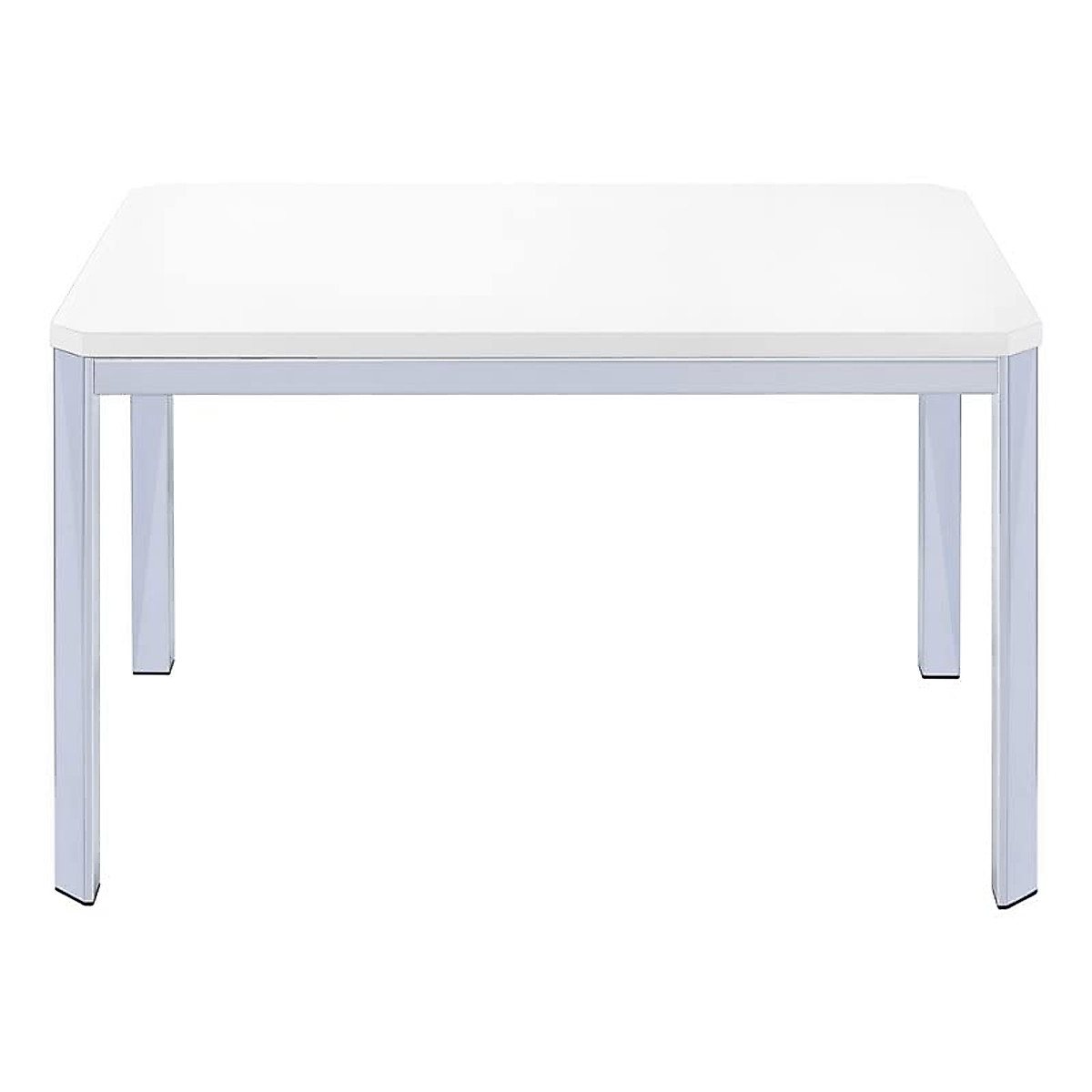 Monarch Specialties I DINING TABLE - 32"X 48"/ WHITE/CHROME METAL,
