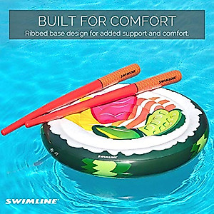 Swimline Futomaki Sushi Floating Island With Doodle Chopsticks Set 60"