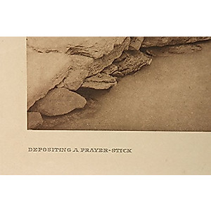 Edward S. Curtis (1868-1952) - Depositing a Prayer Stick, Circa 1921, Photogravure, 13.375" x 17.375"