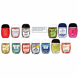 Bath and Body Works Anti-Bacterial Hand Gel 10-Pack PocketBac Sanitizers, Assorted Scents, 1 fl oz each