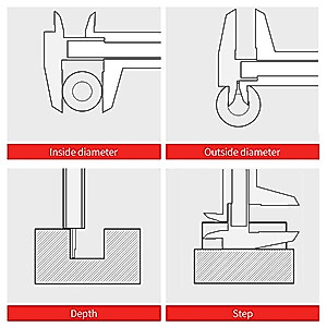 Mini Plastic Caliper, 10 Pack 6in/150mm Vernier Caliper, Double Scale Sliding Gauge Measuring Tool for Student Office, Jewelry Sliding Gauge Ruler Measuring Tool, 5 Different Colors(10 Pack)