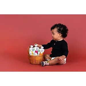 Serenity Kids 6+ Months Baby Food Pouches Puree Made With Ethically Sourced Meats & Organic Veggies | 3.5 Ounce BPA-Free Pouch | Meats + Herbs Variety Pack | 6 Count