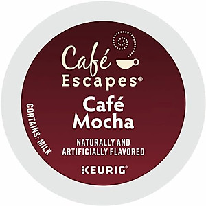 Cafe Escapes™ Single-Serve Coffee K-Cup® Pods, Cafe Mocha, Carton Of 24
