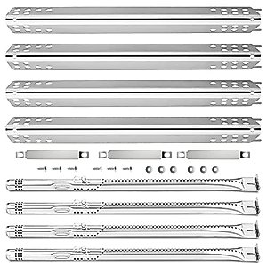 Grill Replacement Parts for Charbroil Performance 475 4 Burner 463347017 463361017 463673017 463342119 463376018P2 G470-0004-w1, Stainless Steel Heat Plate Tend Shield, Grill Burner, Crossover Tubes