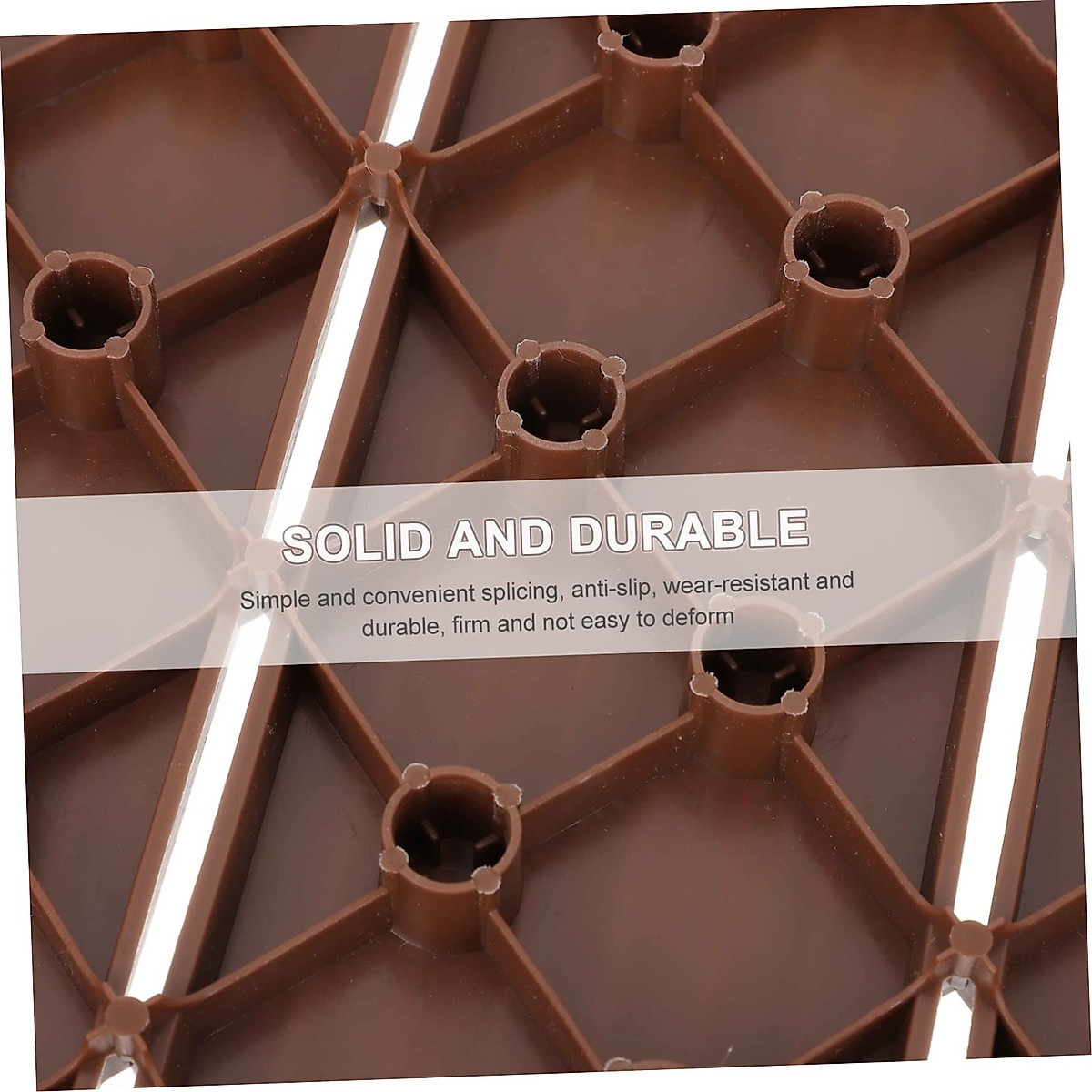 Yardwe Wooden Plastic Floor Deck Boards Moisture-Resistant Fireproof Splicing Floor for Homes