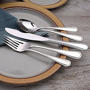 Liberty Tabletop Classic Rim 20 Piece Flatware Set for 4 Made in USA