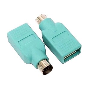 2-Pack RocketBus USB to PS/2 PS2 Adapter for Newer New USB Mouse or Keyboard to Older Old Legacy Computer PS/2 Port