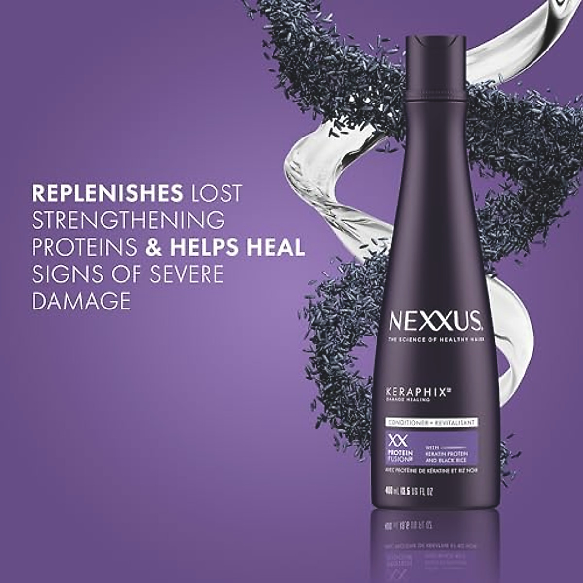 Nexxus Keraphix Conditioner Keraphix with ProteinFusion for Damaged Hair With Keratin Protein and Black Rice 13.5 oz