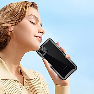 BESINPO Case for Samsung Galaxy A22 5G, Samsung A22 5G Phone Case Heavy Duty Defender Shockproof Rugged Protective Bumper Case Cover for Samsung Galaxy A22 5G- Black