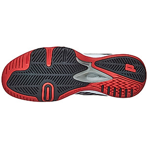 Prince T22 Lite Bk/Wh/Rd Men's Shoe 12.0