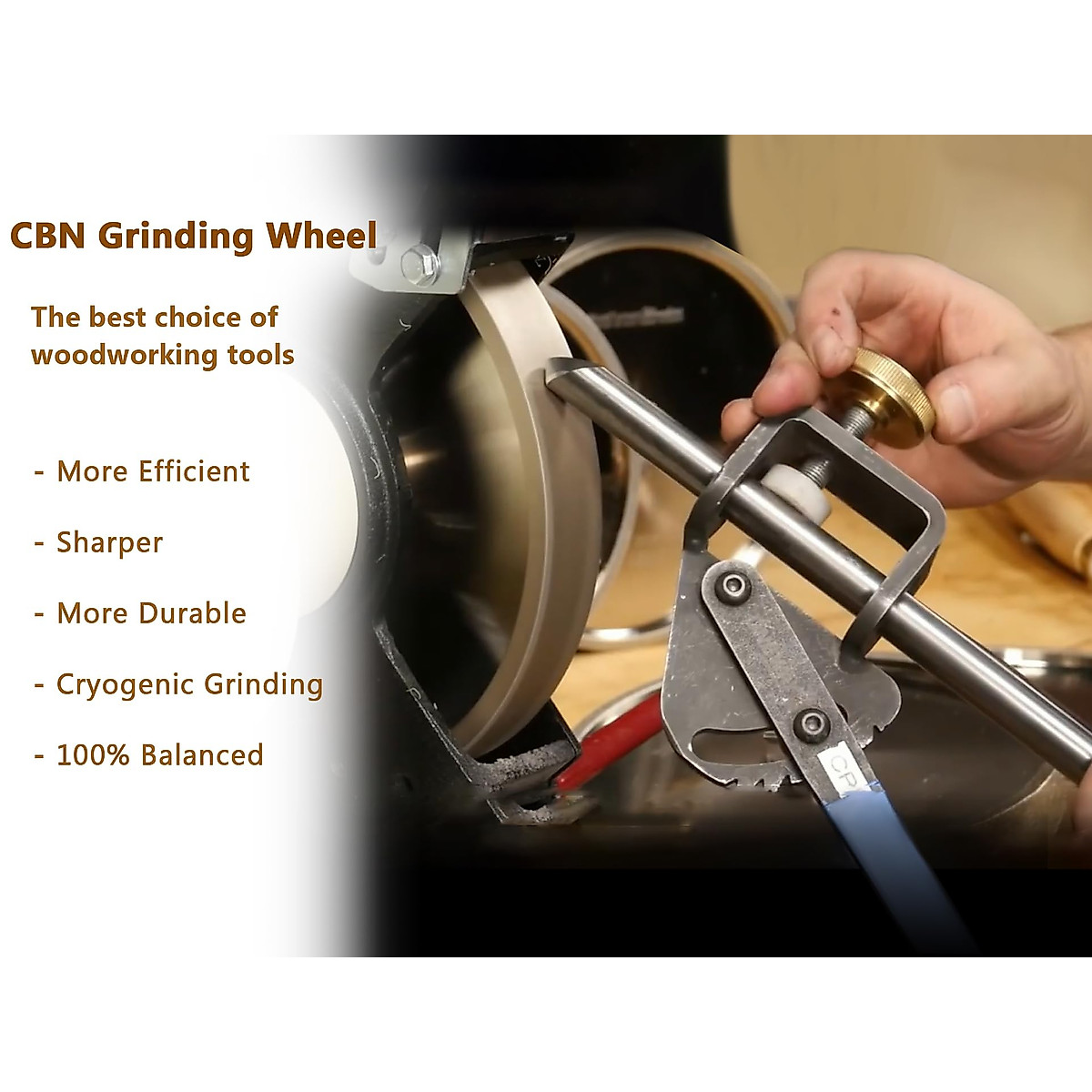 Bundle of 3/16 inch Diamond Parting Tool and 8 inch 600 Grit CBN Grinding Wheel