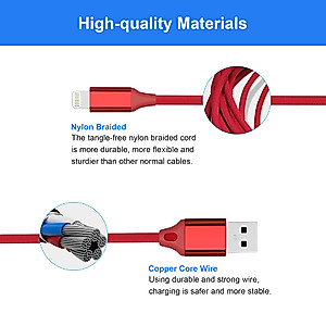 iPhone Charger 26FT/8M [Apple MFi Certified] Lightning Cable Extra Long iPhone Charging Cord Nylon Braided Fast Apple Charger Cable 2.4A for iPhone 13 12 11 Pro X XS Max XR/8 Plus/7 Plus/6/6s Plus/5s