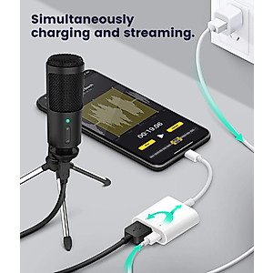 Fubiaofei USB Adapter for iPhone/iPad, LᎥghtnᎥng to USB Female OTG Adpater,USB3 to iPad Adapter with Charging Port,Supports FlashDrives,MIDI,SD Card Reader and Mouse,Plug&Play