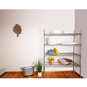 Omega 21" Deep x 30" Wide x 54" High 4 Tier Gray Starter Shelving Unit