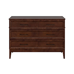 AFI, Sienna Full Murphy Bed Chest with Built-in Charger, Walnut