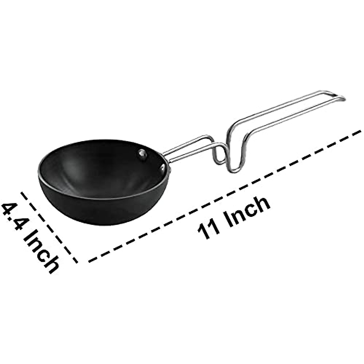 Belexy Nonstick Aluminum Tadka Pan, Scratch Resistant Coating - Mini Pan for Eggs, Spices, Melting Butter, Spice Heating, Tadka Frying Pan