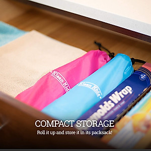 Klean Kids [2 Pack] Silicone Placemat for Toddlers (Sealife and Farm) - Non Slip 2-Pack with Travel Bag - Sealife/Farm - Alternative to Suction Plates for Babies - Essential Baby Feeding