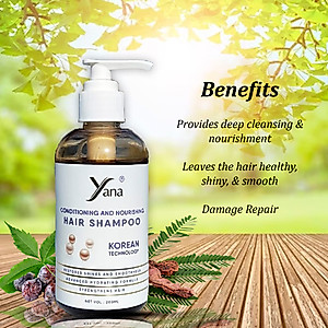 Yana Routine 2-in-1 Shampoo & Conditioner for Men & Women, Suitable for Color Treated Hair, with Purifying Hydrating & Nourishing Extracts of Rosemary & Argan Oil, Clears Build Up Gently & Deeply,