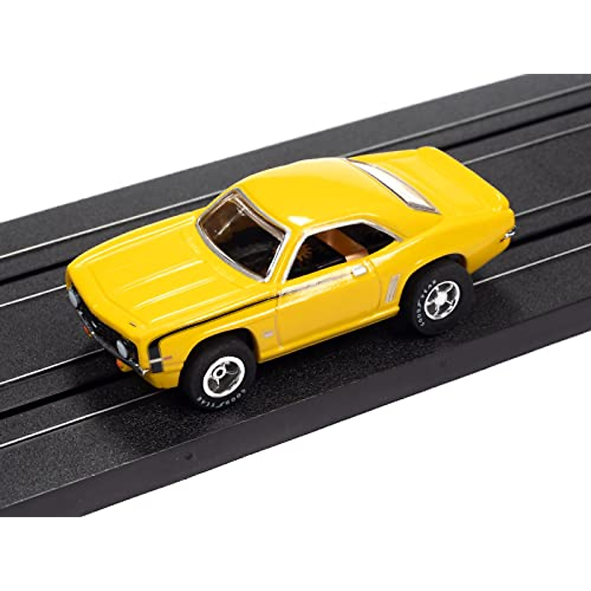 Auto World Xtraction 1969 Chevrolet Camaro (Yellow) HO Scale Slot Car
