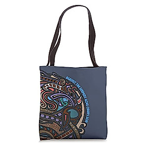 Norse Mythology Dragon Viking Jormungandr Boho Decorative Tote Bag