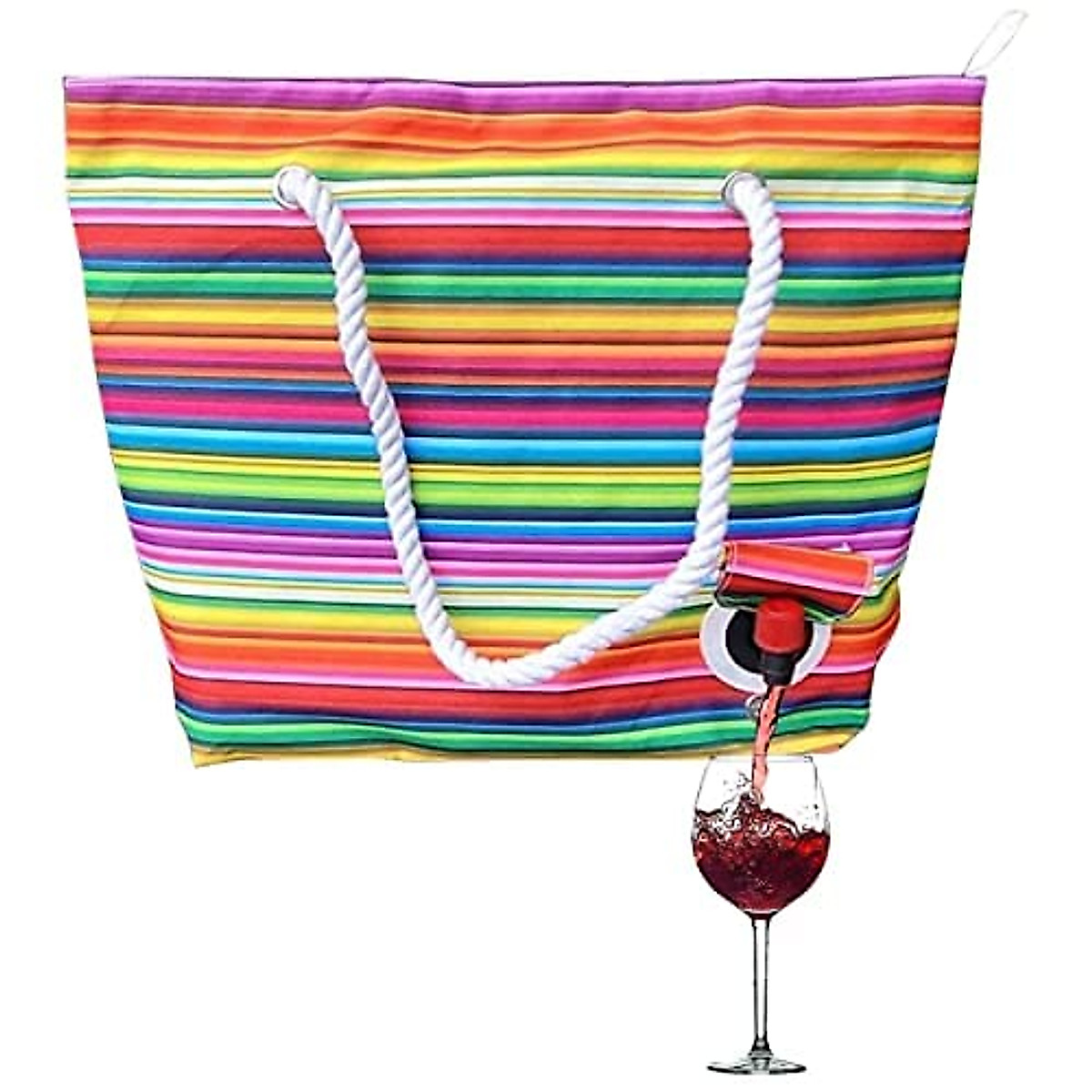 Insulated Wine Purse - Portable Tote w/Spout for Wine, Beer, Any Beverage - Gift for Wine Lovers, Beer Enthusiast, Mixologists, Moms On The Go and Everyone In Between
