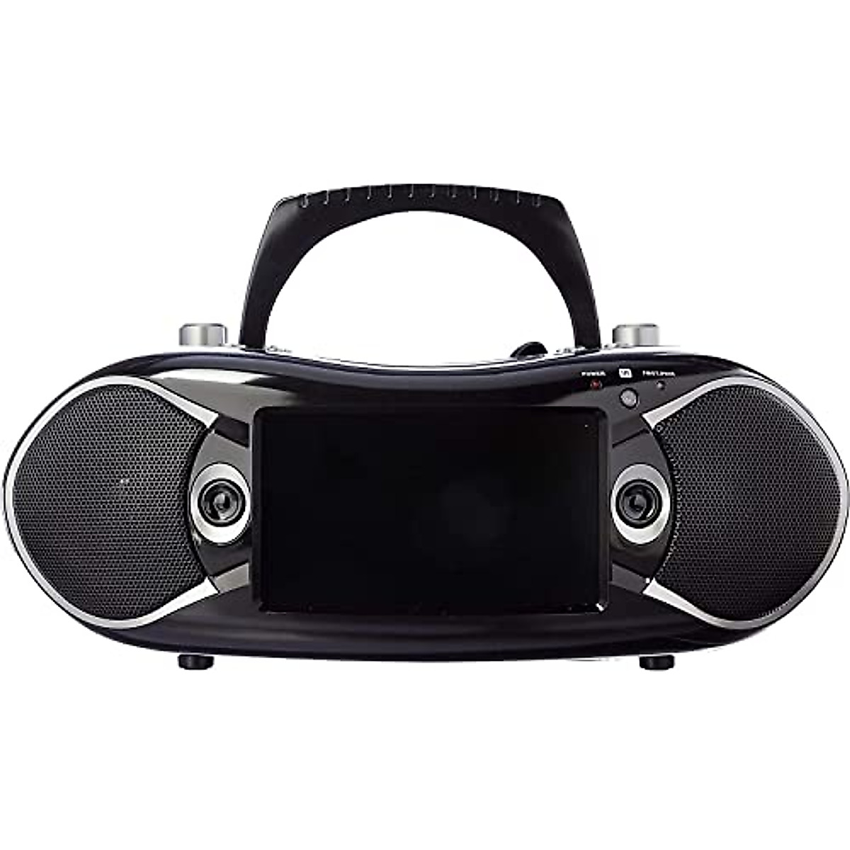 Naxa NDL-287 Bluetooth DVD Boom Box & TV, Black, 7"