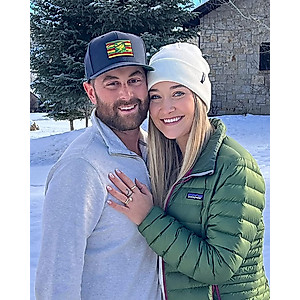 FURTALK Womens Knit Beanie Hat Acrylic Winter Hats for Women Men Soft Warm Unisex Cuffed Beanie Cream White